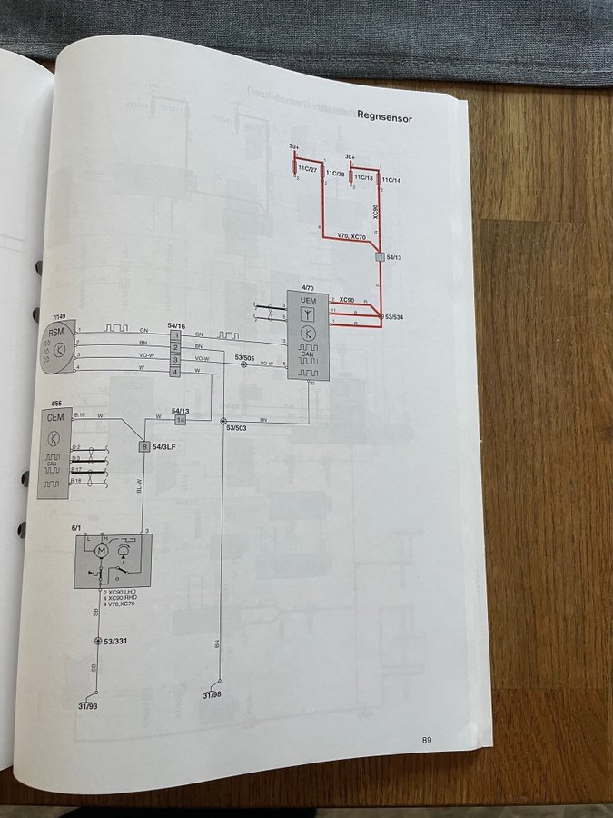 Kopplingsschema Volvo V70 XC70 XC90 | Köp på Tradera (609960628)