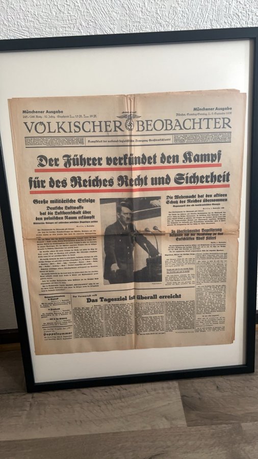 WW2 Adolf hitler 1939 | Köp på Tradera (709966957)