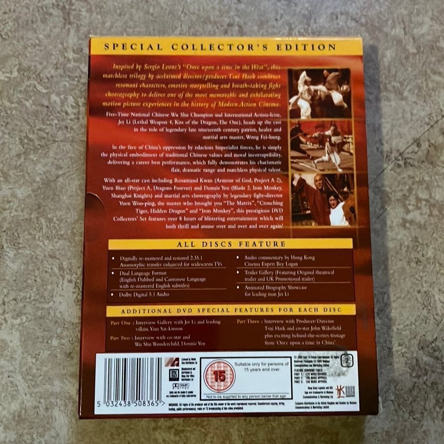 Once Upon a Time in China Trilogy - Jet Li | Köp på Tradera (711740005)