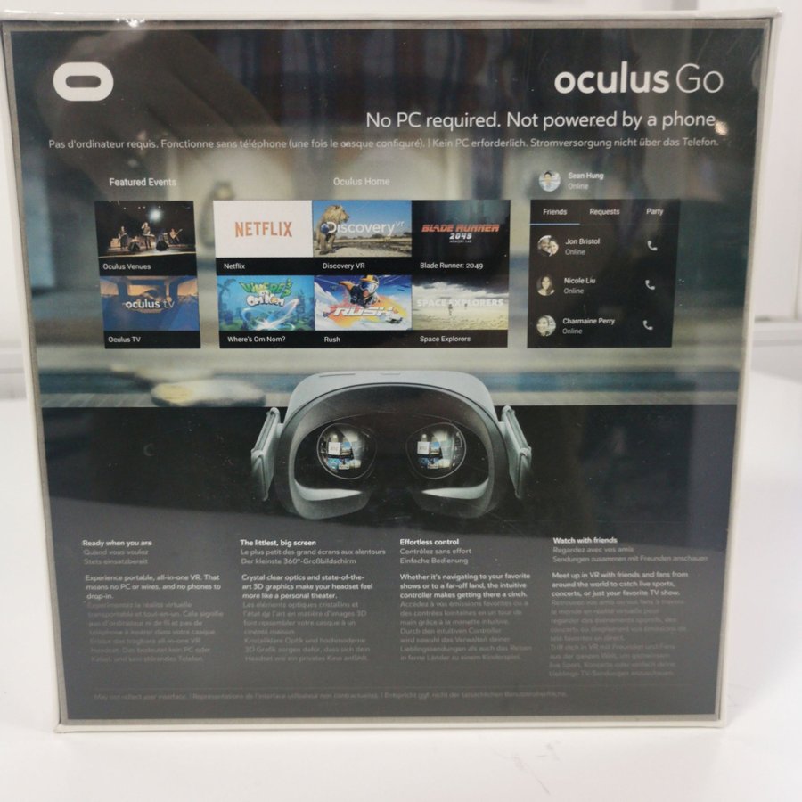Oculus Go VR Headset helt ny, oöppnad förpackning | Köp på Tradera (712980983)