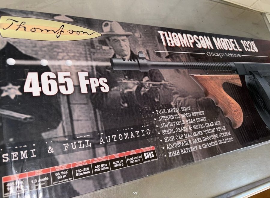 Airsoft Thompson maskingevär / Submachine Gun i.. | Köp på Tradera ...