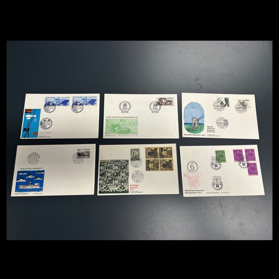 FDC Sverige Vinjett 1971 | Köp på Tradera (704389299)