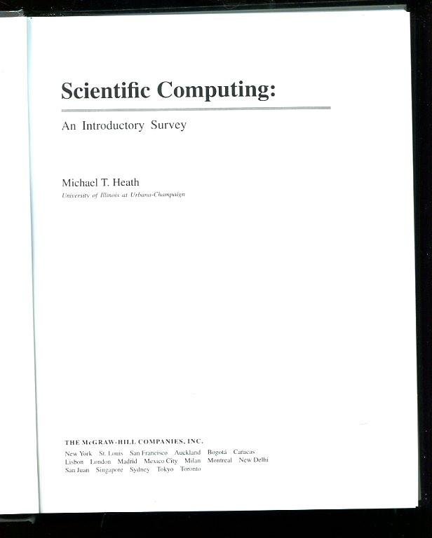 Scientific Computing an introductory survey , M.. | Köp på Tradera ... Scientific Computing an introductory survey , M.. | Köp på Tradera ...