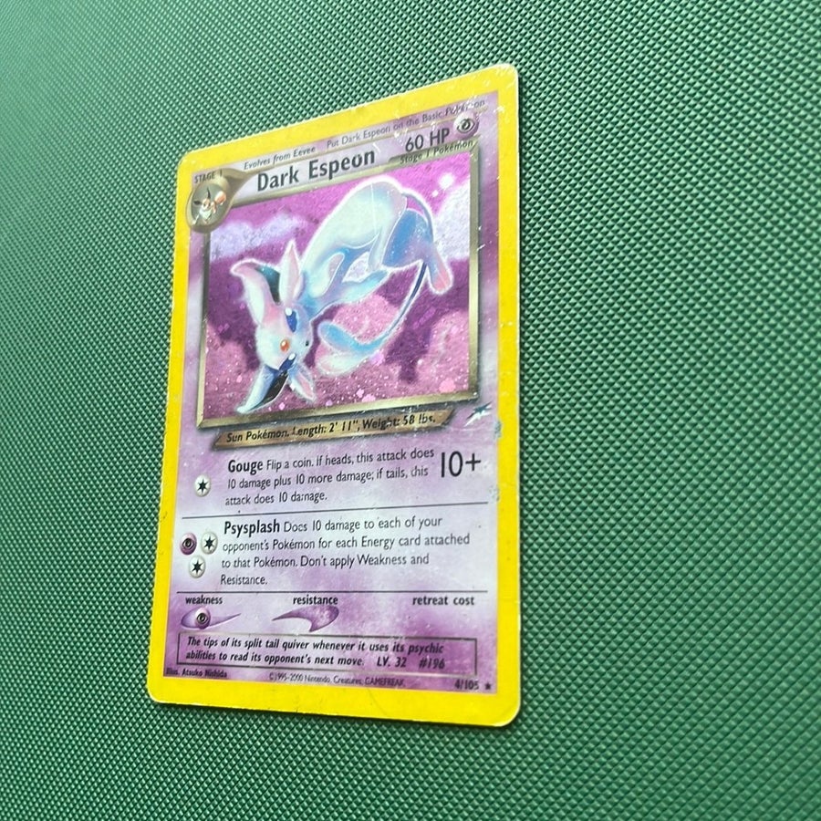 Dark Espeon 4/105 Neo Destiny Pokemonkort | Köp på Tradera (736402956)