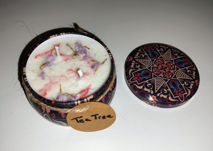 Tea Tree Oil - Handgjort Doftljus i Presentlåda | Köp på Tradera ...