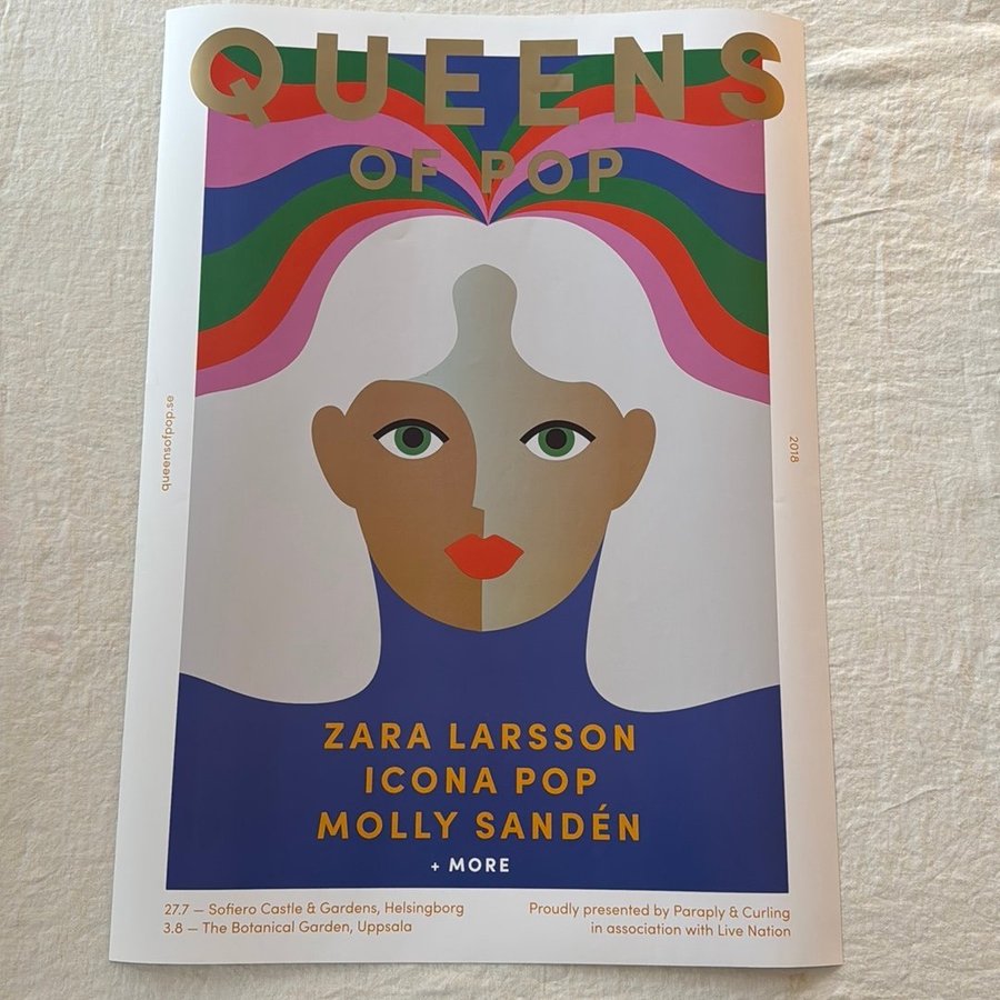 Queens of Pop affisch - Zara Larsson, Icona Pop.. | Köp på Tradera ...