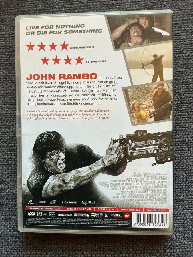Rambo - DVD klassiker med Sylvester Stallone | Köp på Tradera (709432931)