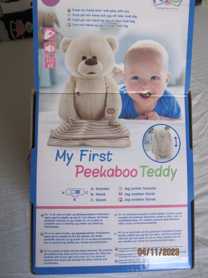 My First Peekaboo Teddy - Interaktiv Nallebjörn.. | Köp på Tradera ...