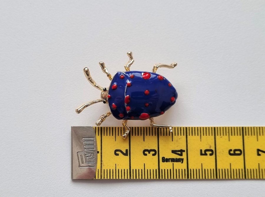 Brosch, Blå insekt / skalbagge me.. | Köp från Fyndgren på Tradera ...