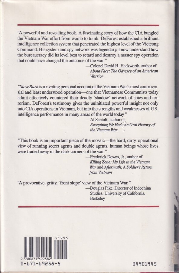 Bok Slow Burn av Orrin DeForest och David Chanoff | Köp på Tradera ...