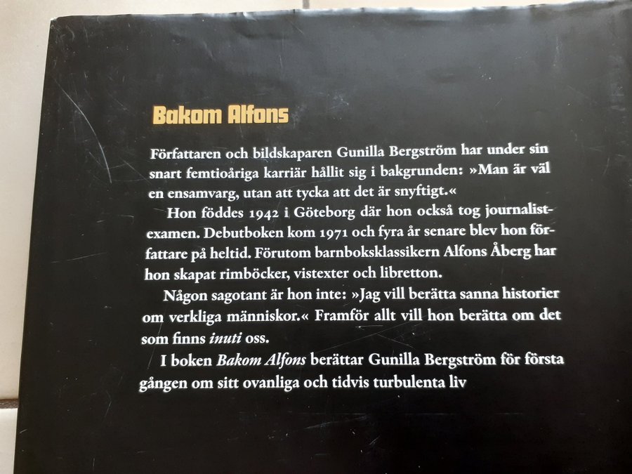 Klas Gustafson. Bakom Alfons - Gunilla Bergströ.. | Köp på Tradera ...