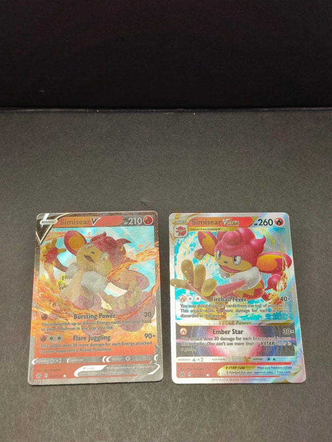 Simisear V + Simisear VSTAR Bundle Pokémon Crow.. | Köp på Tradera ...