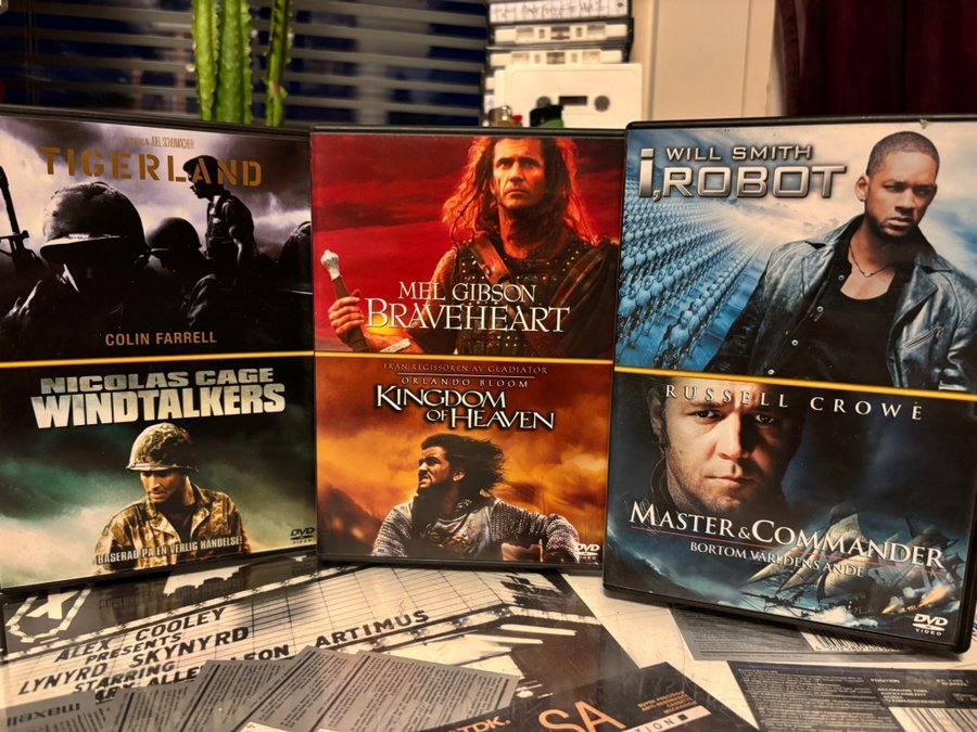 Tigerland, Braveheart/Kingdom of Heaven, I Robo.. | Köp på Tradera ...