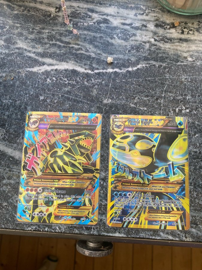 Pokemon primal kyogre & groudon ex ancient orig.. | Köp på Tradera ...