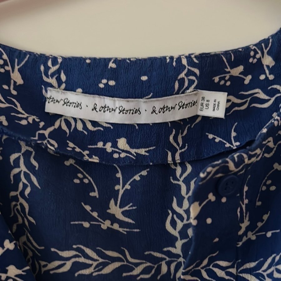 &other stories blå/vit tunn bomullsklänning stl.. | Köp på Tradera ...