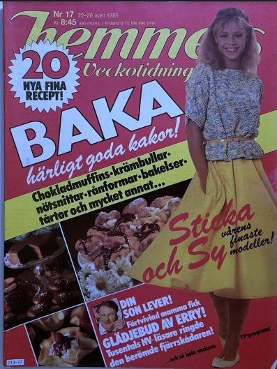 Hemmets v 17 1985 Totte Wallin, Margreth Weiver.. | Köp på Tradera ...