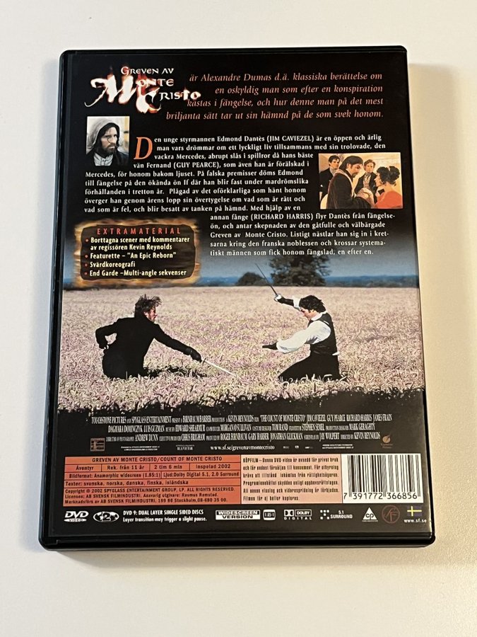Greven av Monte Cristo (Jim Caviezel & Guy Pear.. | Köp på Tradera ...