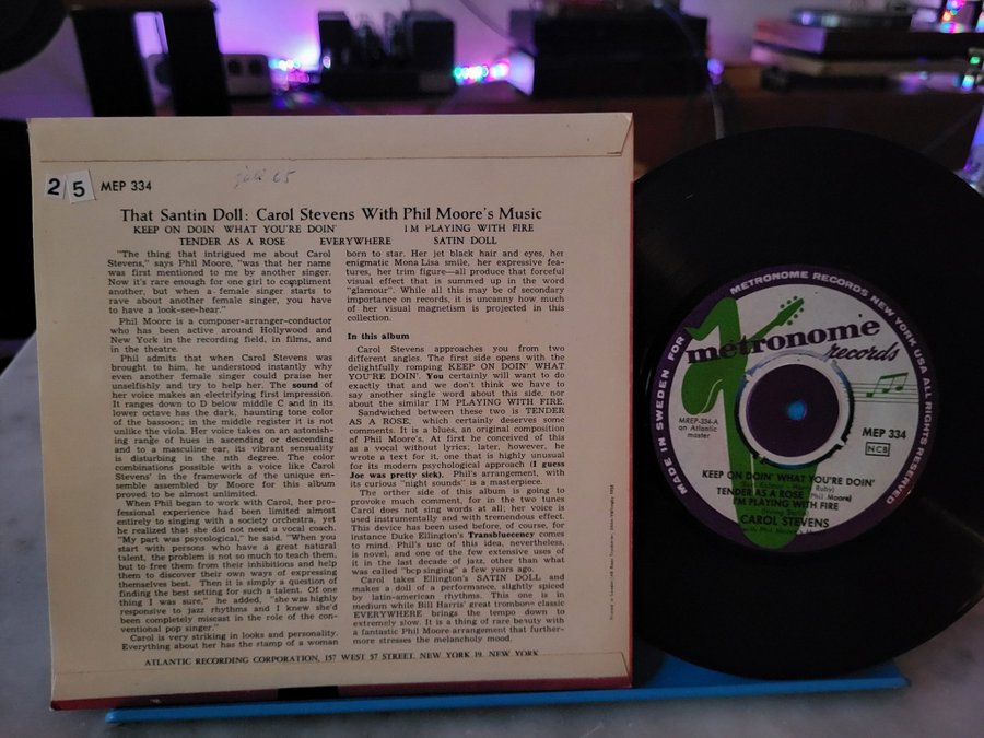 Carol Stevens With Phil Moore's Music - That Sa.. | Köp på Tradera ...