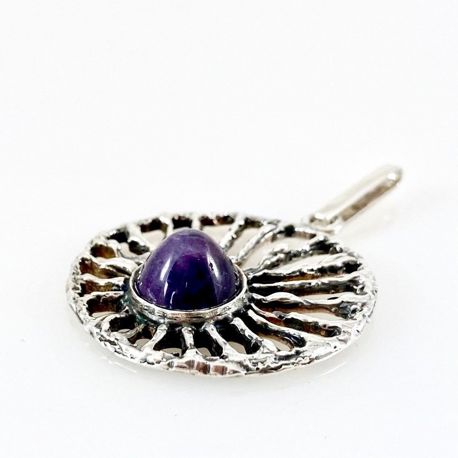 Hänge i sterling silver med ametist av Bengt Ha.. | Köp på Tradera ...
