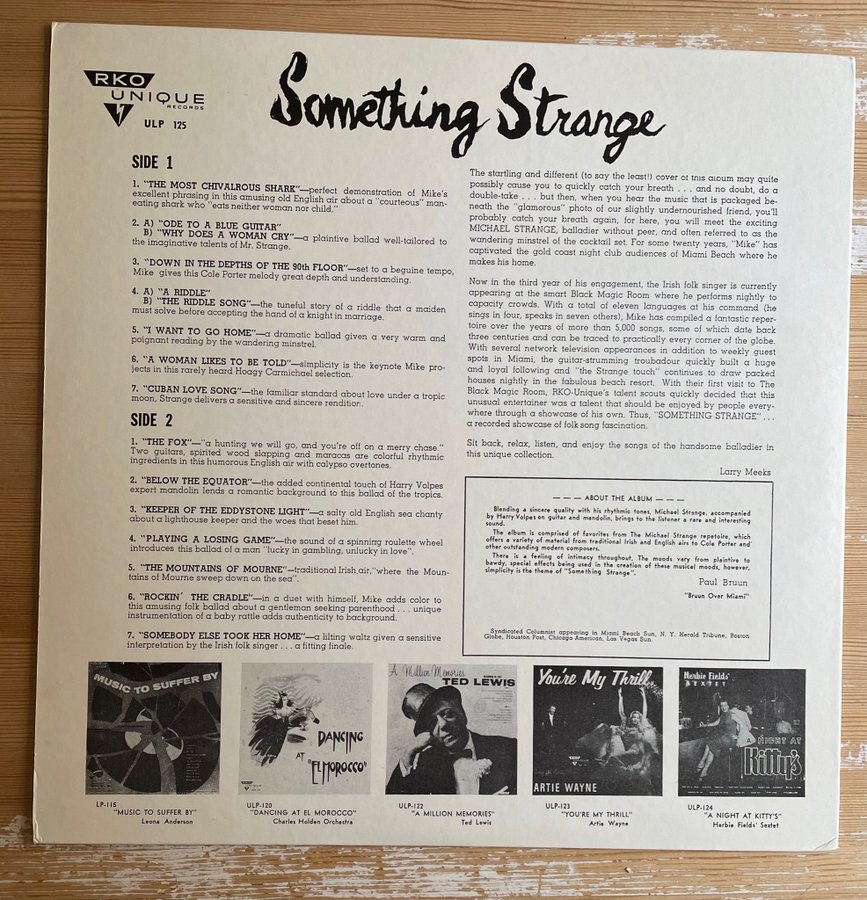 Michael Strange - Something Strange - Vinyl LP | Köp på Tradera (708443355)