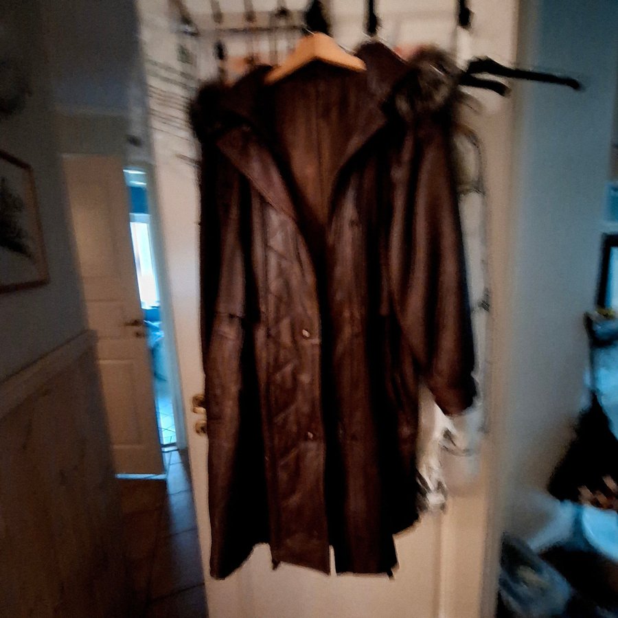 Mokka-Nappa brun kappa storlek 34 | Köp på Tradera (709602939)