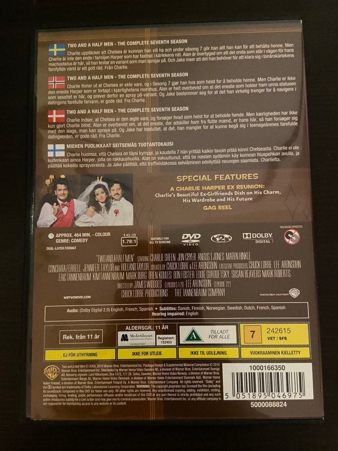 Two and a Half Men - Säsong 1-7 DVD | Köp på Tradera (712065158)