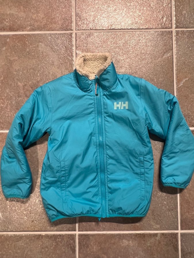 Vändbar Teddy Helly Hansen turkos, beige jacka | Köp på Tradera (697610758)