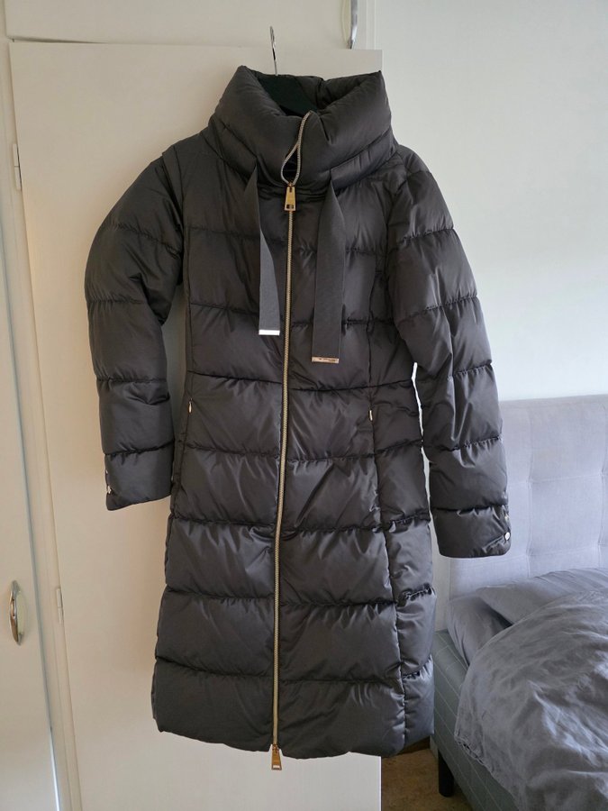 Herno lång dunkappa grå/metallic, dam S/36 | Köp på Tradera (733665564)