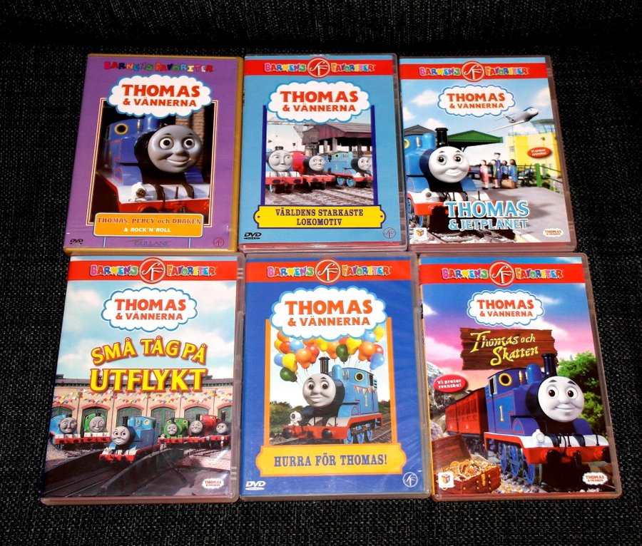 Se produkter som liknar Thomas och vännerna 6 st DVD .. på Tradera ...