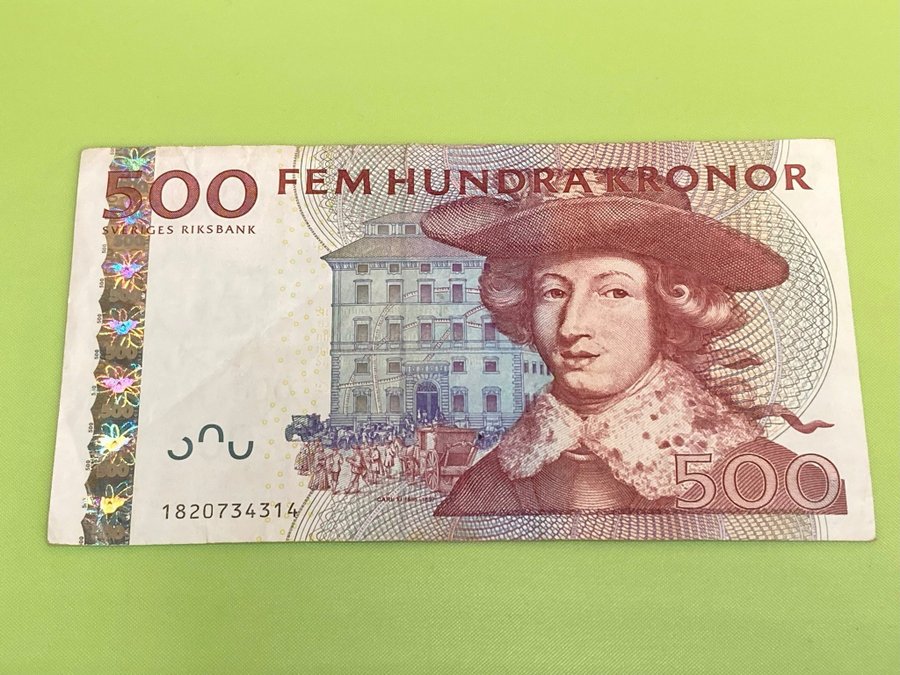 Se produkter som liknar Gammal 500-lapp - Carl XI - C.. på Tradera ...