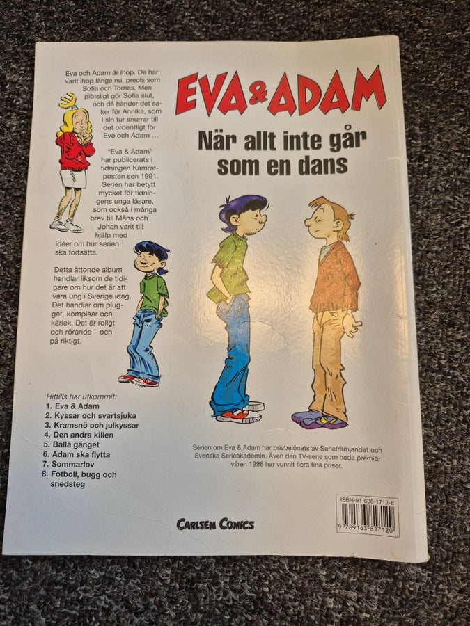 Eva & Adam: Fotboll, bugg och snedsteg av Måns .. | Köp på Tradera ...