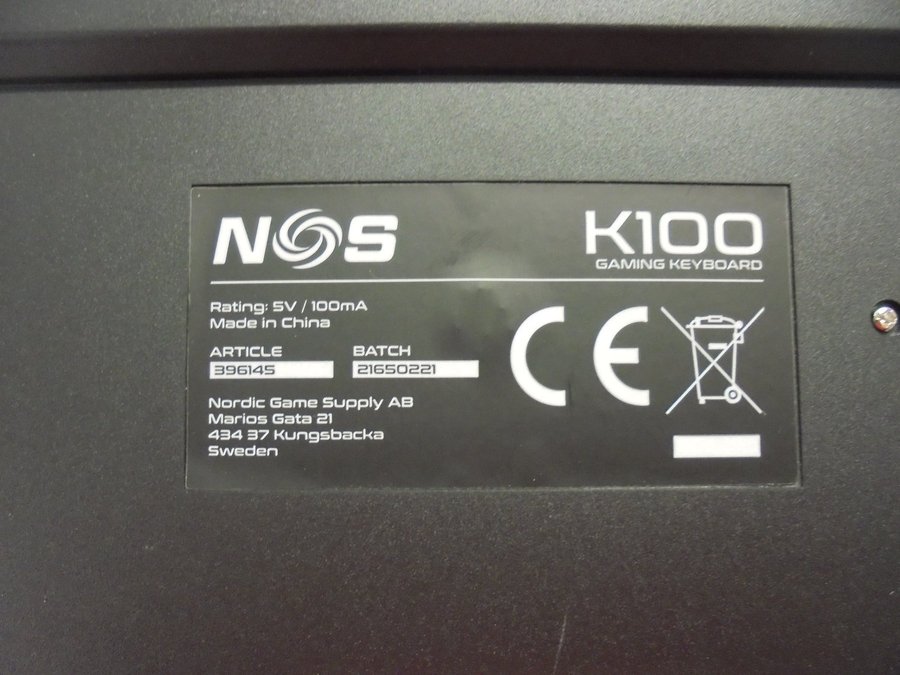 NOS Tangentbord - K100 Gaming Key.. | Köp från trippolo på Tradera ...