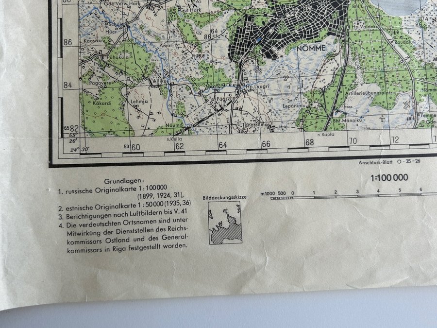 Se produkter som liknar Tyska karta från andra världs.. på Tradera (702458003)