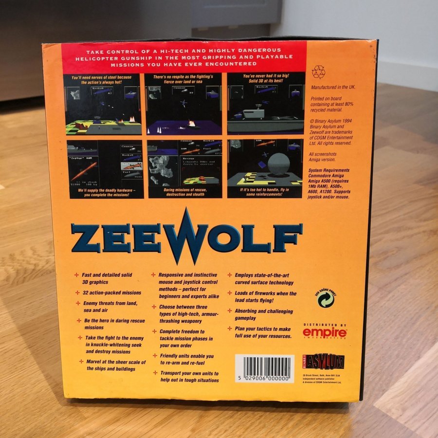 ZeeWolf – Klassiskt Commodore Amiga-spel – Komp.. | Köp på Tradera ...
