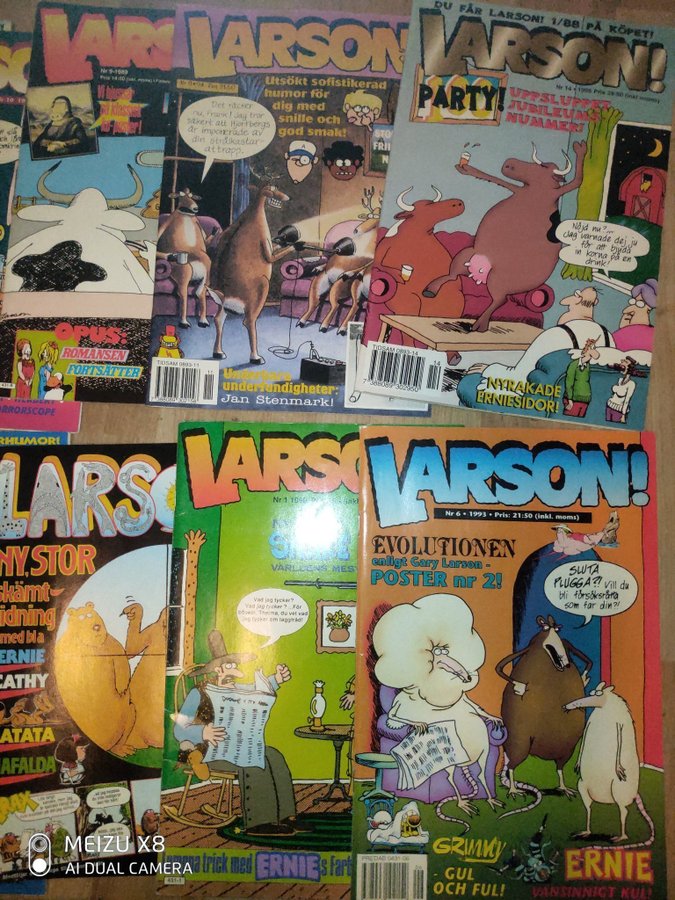 Larson! Tidningar,15 st. Gary Larson, 1989-1995. | Köp på Tradera ...