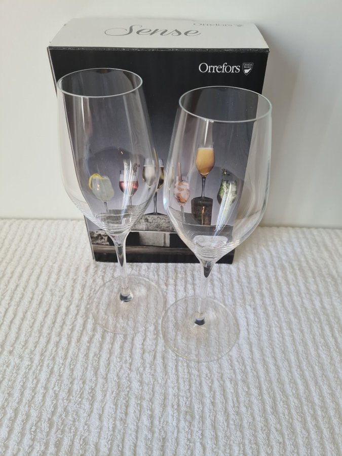 Orrefors Sense sparkling 25,5 cl 2-pack | Köp på Tradera (714023937)