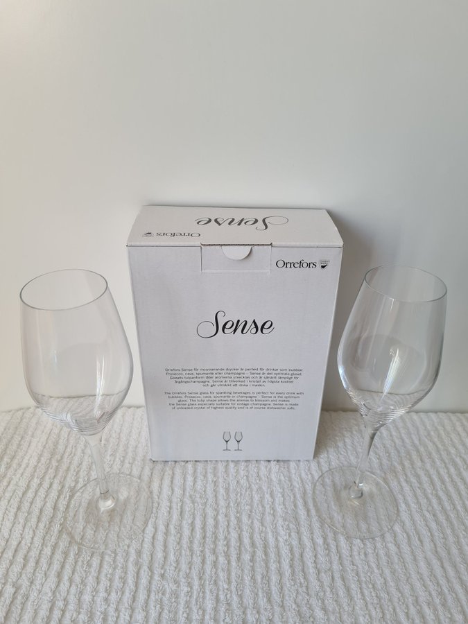 Orrefors Sense sparkling 25,5 cl 2-pack | Köp på Tradera (714023937)