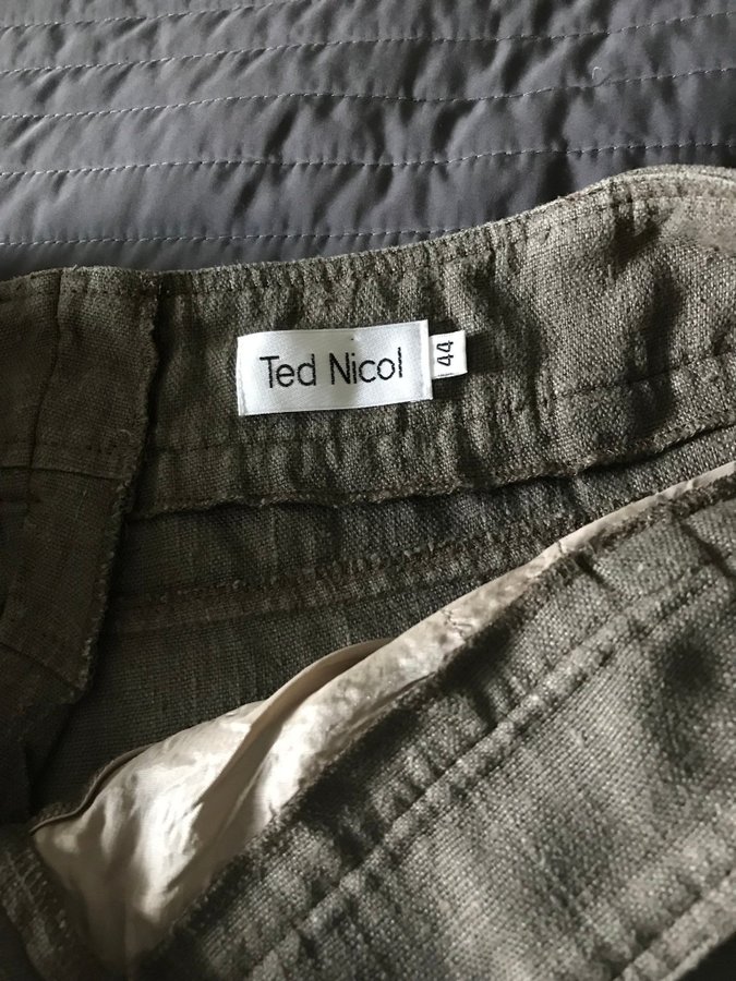 Vintage Ted Nicol 44 Gråbeige Linnebyxor 100% L.. | Köp på Tradera ...
