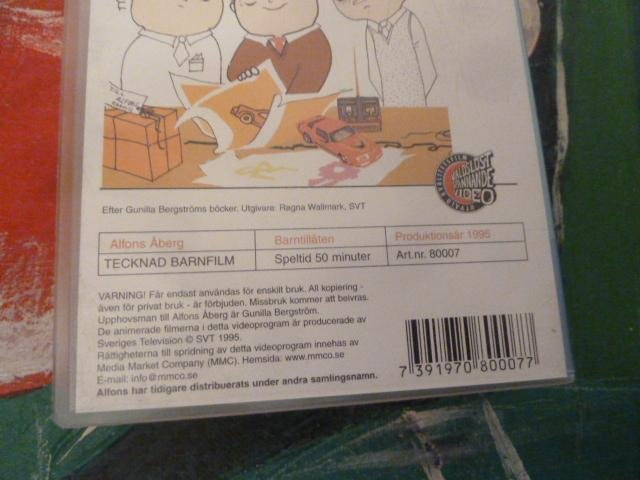 KALAS, ALFONS ÅBERG!, VHS, BA.. | Köp från keepeer14488 på Tradera ...