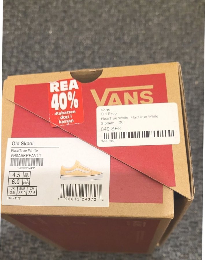 Helt nya Vans Old Skool, Gul, EUR 36 helt nya! | Köp på Tradera (733488809)