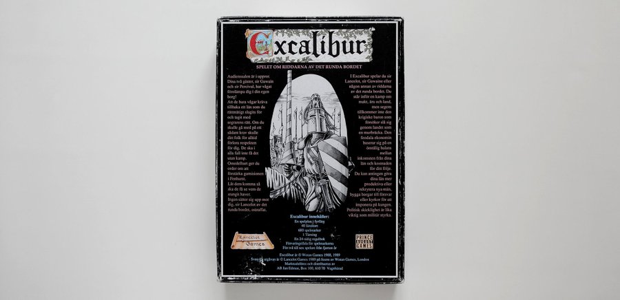 Excalibur brädspel - Wotan Games London 1989 | Köp på Tradera (711699675)
