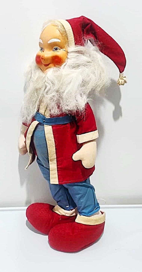 Vintage Jul Tomte Docka - Äldre tomte textil/pl.. | Köp på Tradera ...