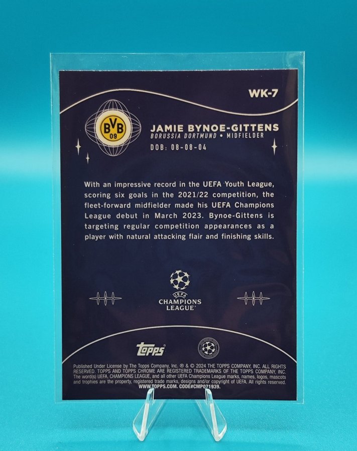 Jamie Bynoe-Gittens Dortmund. Wonderkids Topps .. | Köp på Tradera ...