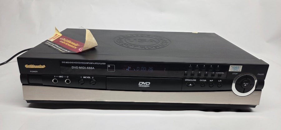 California DVD MIDI-688A Karaoke DVD-spelare – .. | Köp på Tradera ...