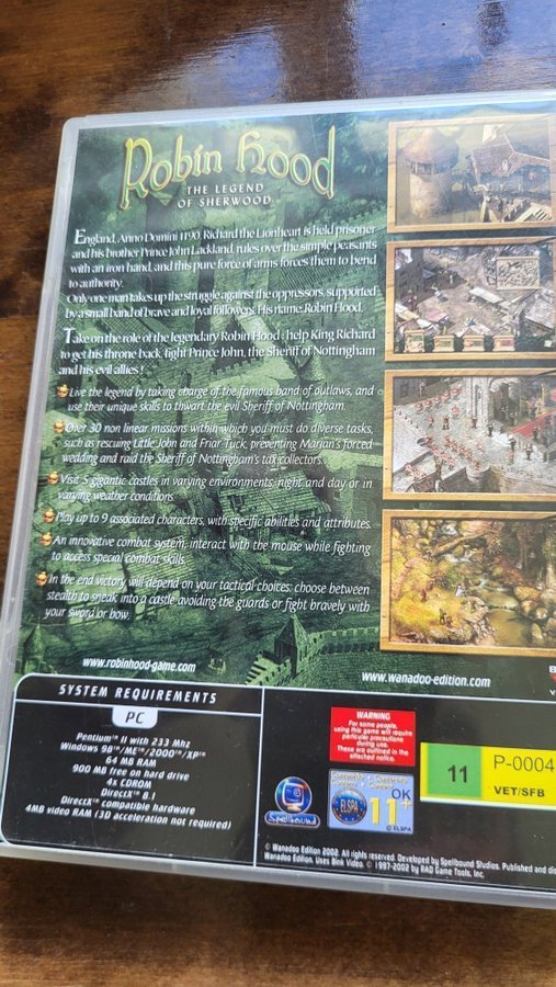 Vintage Robin Hood Backpacker 3 - PC CD-ROM Spel | Köp på Tradera ...