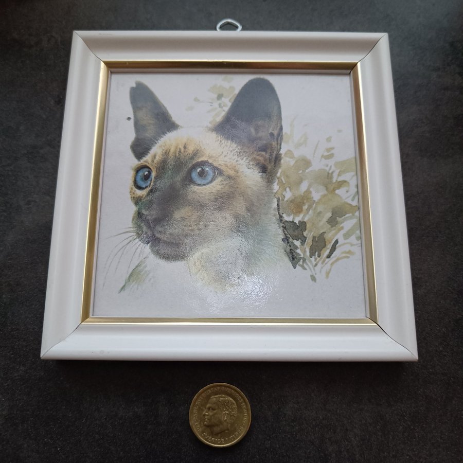 Se produkter som liknar Liten fin tavla Siames Katt S.. på Tradera ...