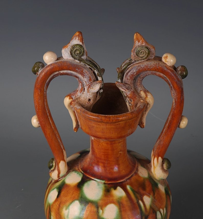 Tang Sancai dubbel drake vas antik porslin pryd.. | Köp på Tradera ...