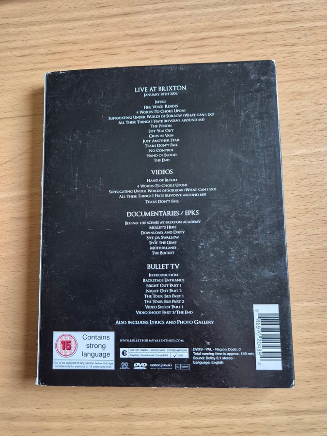 Bullet For My Valentine - The Poison - Live At .. | Köp på Tradera ...