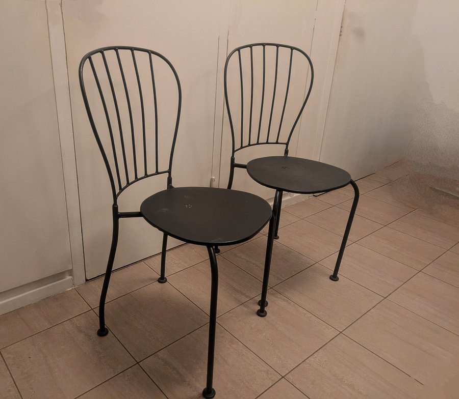 2 st IKEA Stolar (metall) i 60-talsstil. | Köp på Tradera (735396210)