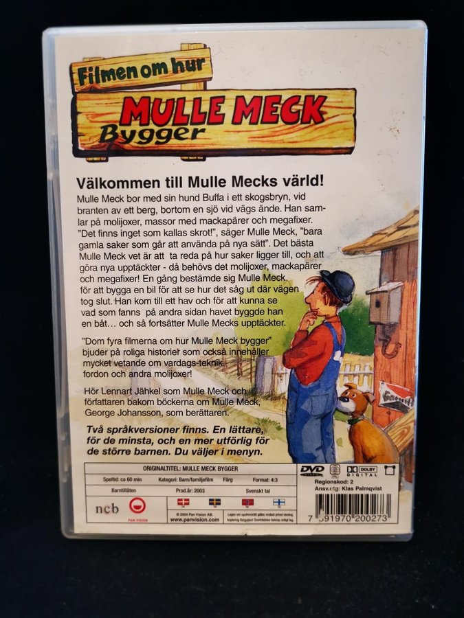 Mulle Meck Bygger (DVD) Lennart Jähkel - OOP/Ut.. | Köp på Tradera ...